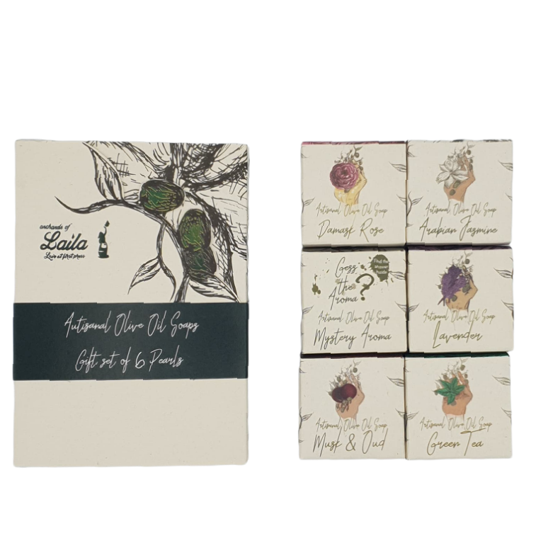 Gift Set of 6 Olive Oil Pearls – Orchards of Laila by LebGenco
